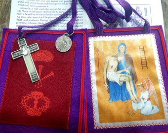 Purple Scapular of Benediction and Protection as Revealed to Marie ...