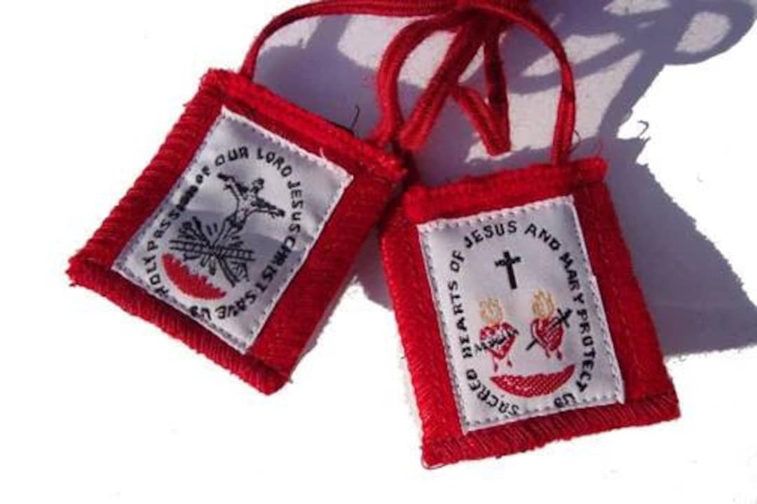 The Red Passion Scapular by Rose Scapular Corp - Etsy