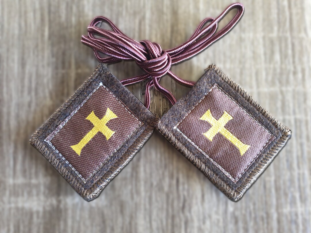 Crusaders Brown Scapular of Mt Carmel - Etsy