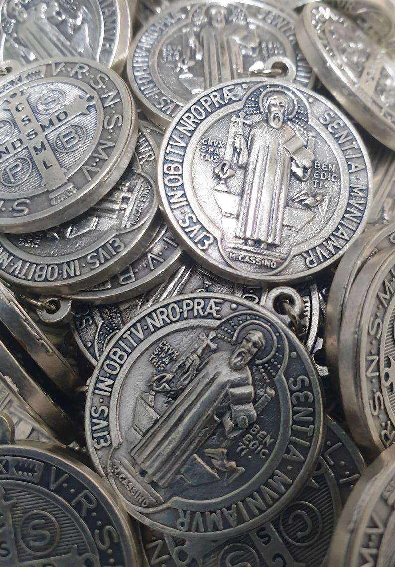 Premium Quality Saint Benedict Medal, 3/4" Charms, Pendant, Jewellery ...