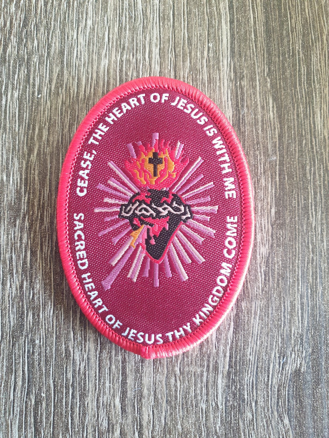 Sacred Heart of Jesus Badge - Etsy