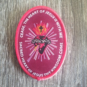 Sacred Heart of Jesus Badge - Etsy