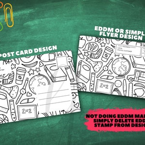 Realtor Back to School, Post Card, August Marketing Pop By - Etsy