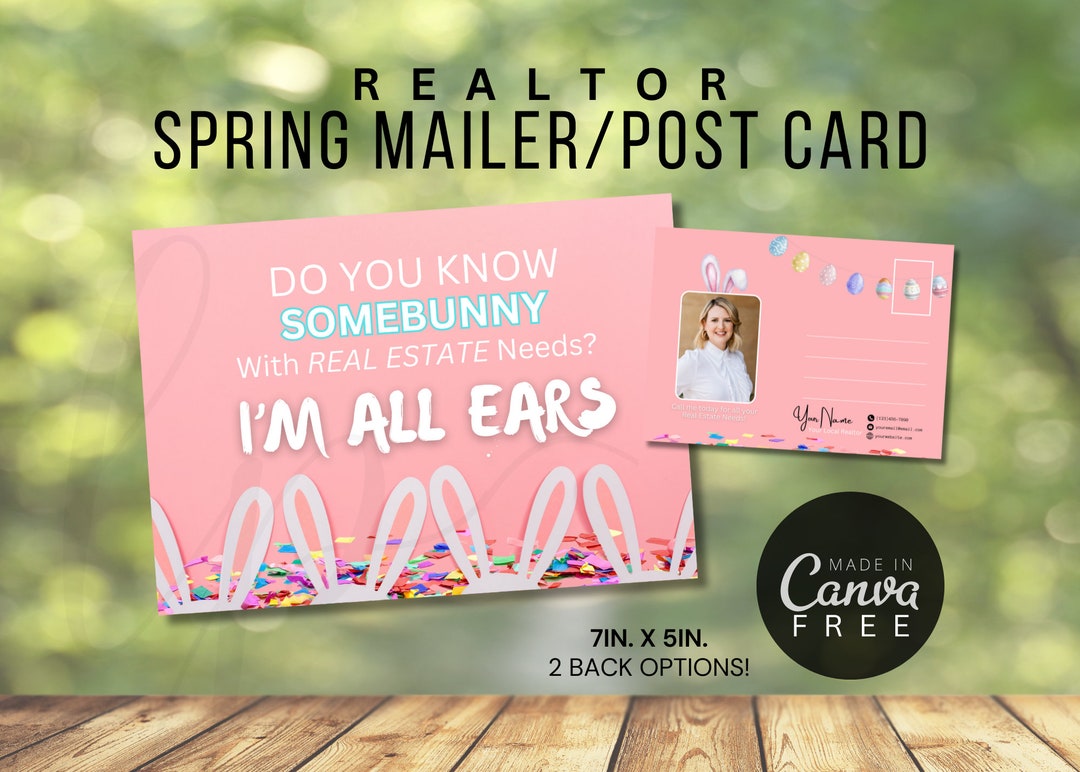 Real Estate Spring Easter Postcard, for Sale, Farming Postcard, Realtor ...
