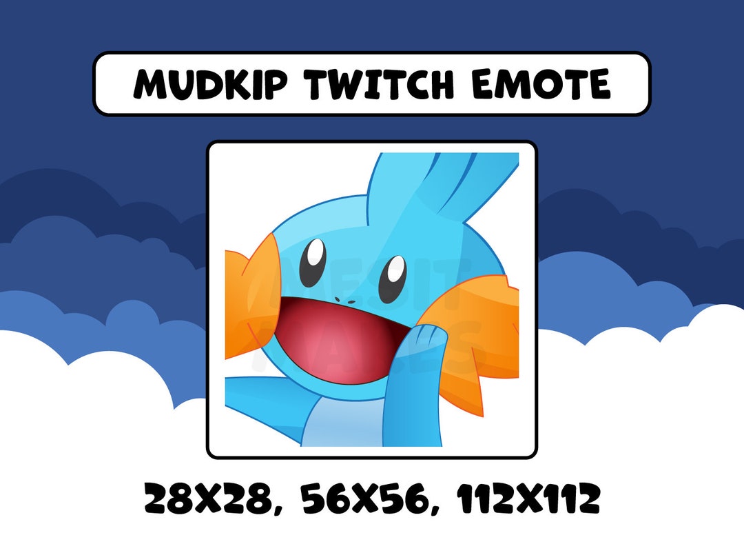 Mudkip Twitch Emote - Etsy