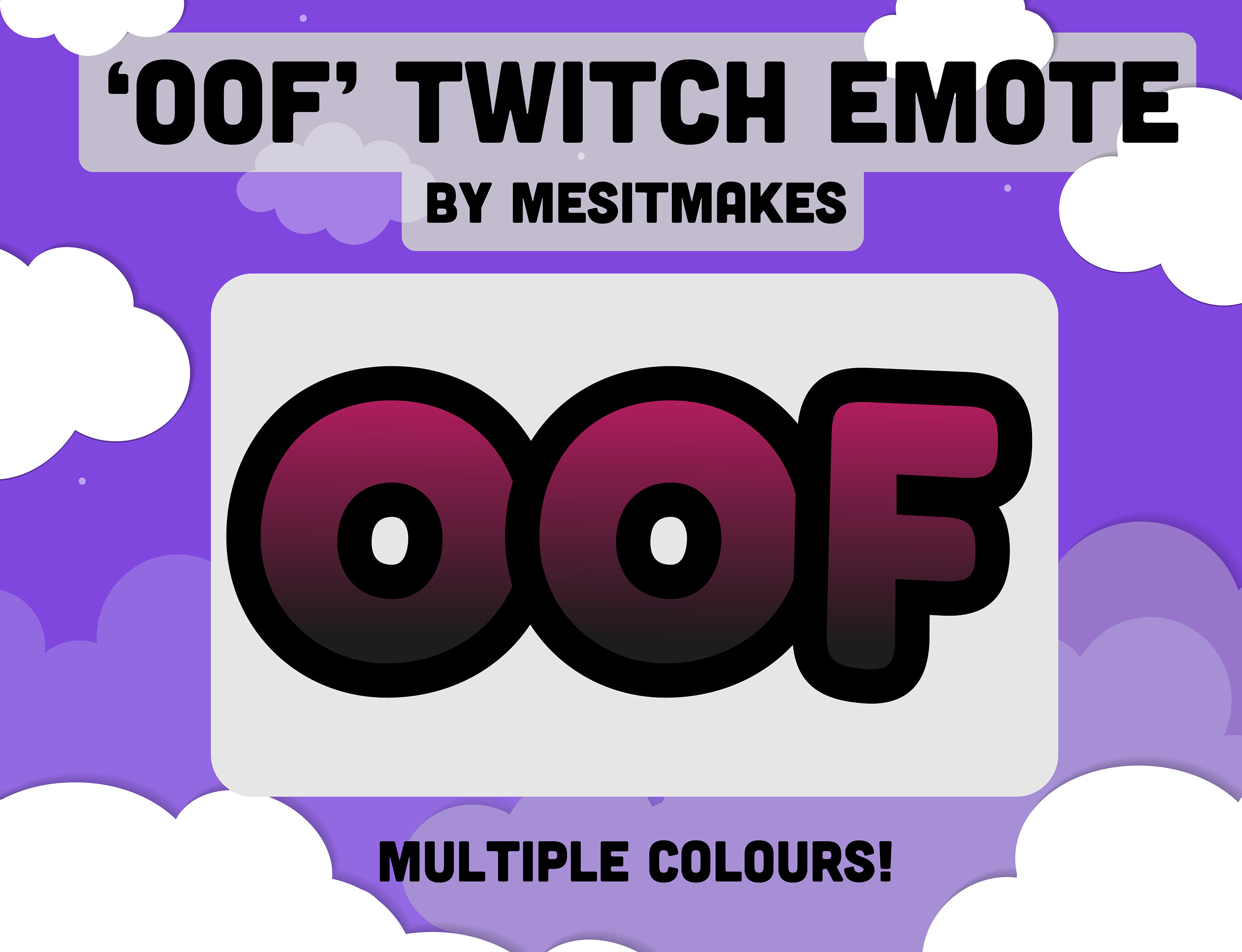 OOF Twitch Emote - Etsy France