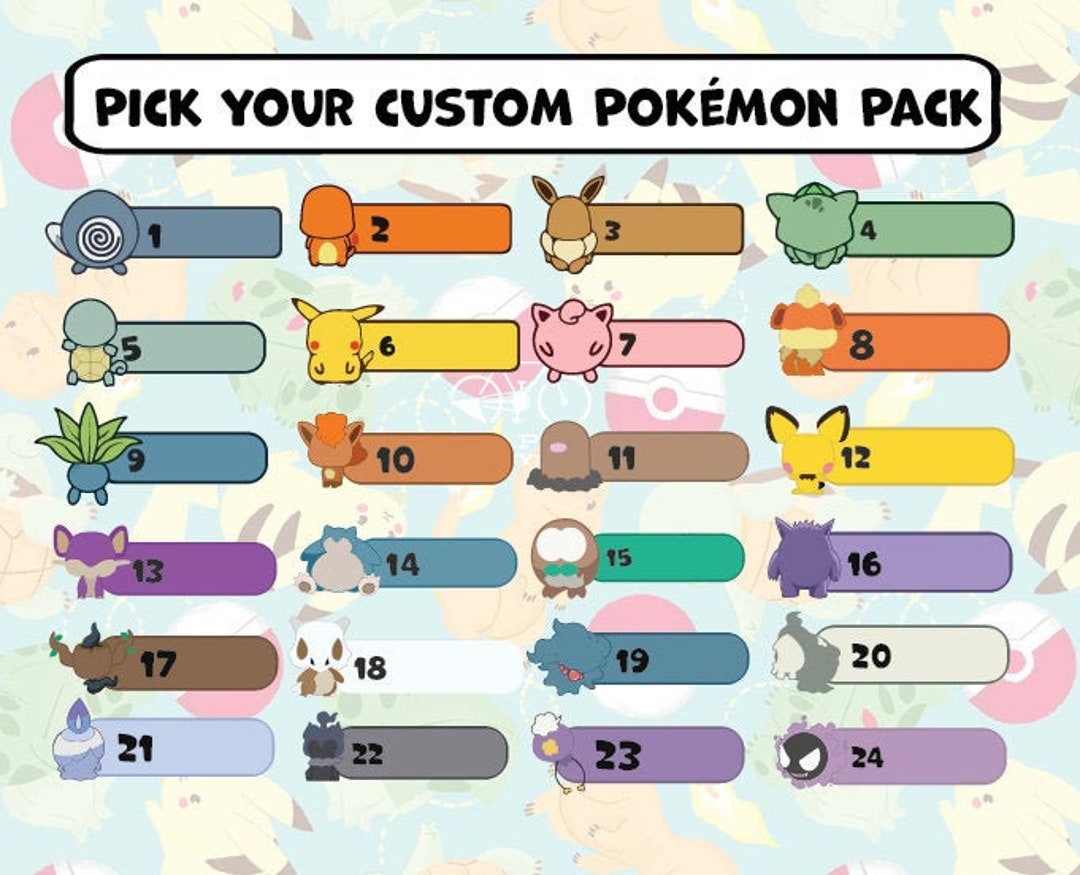 Custom Pick Your Pokémon Pack - Etsy