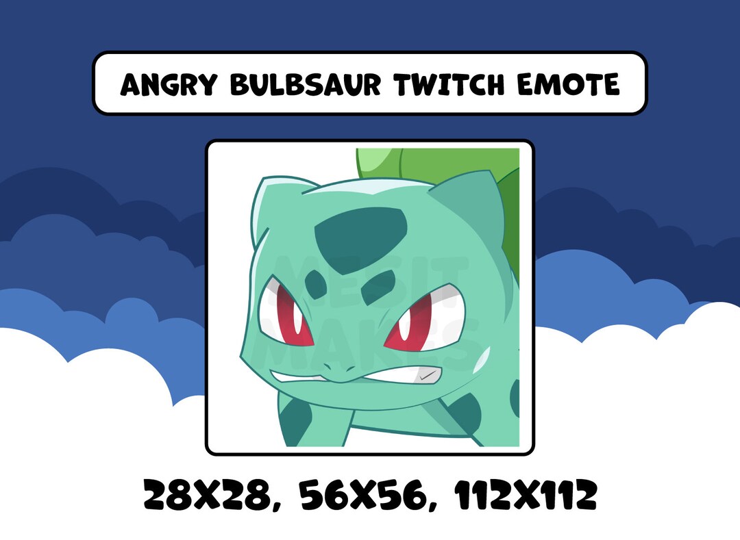 Bulbasaur Twitch Emote - Etsy