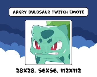 ANIMATED Bulbasaur Face Slam Table Emote for Twitch & Discord ! Cute ...