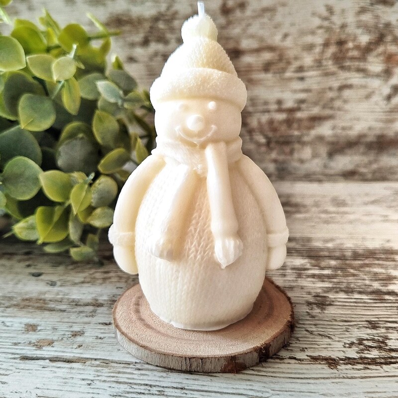 Snowman Candle - Etsy