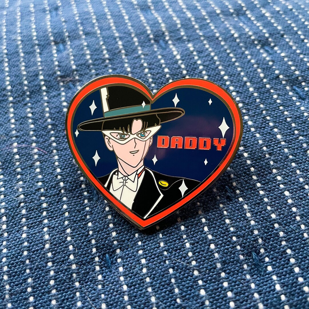 Moon Daddy Hard Enamel Pin [tuxedo Mask] - Etsy