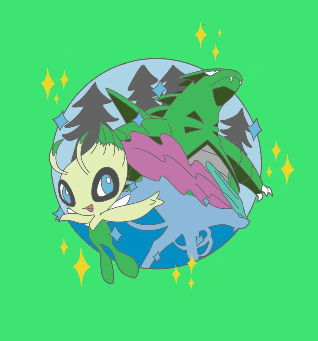 Pokemon Movie Series: 4 the Voice of the Forrest - Etsy