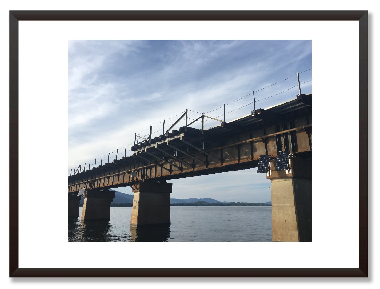 Train Track Bridge Photography Printable Photo - Etsy