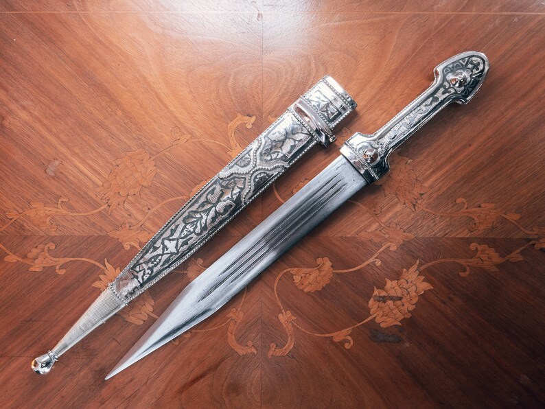Handmade Caucasian Georgian Dagger Kindjal Kinzhal Sword | Etsy