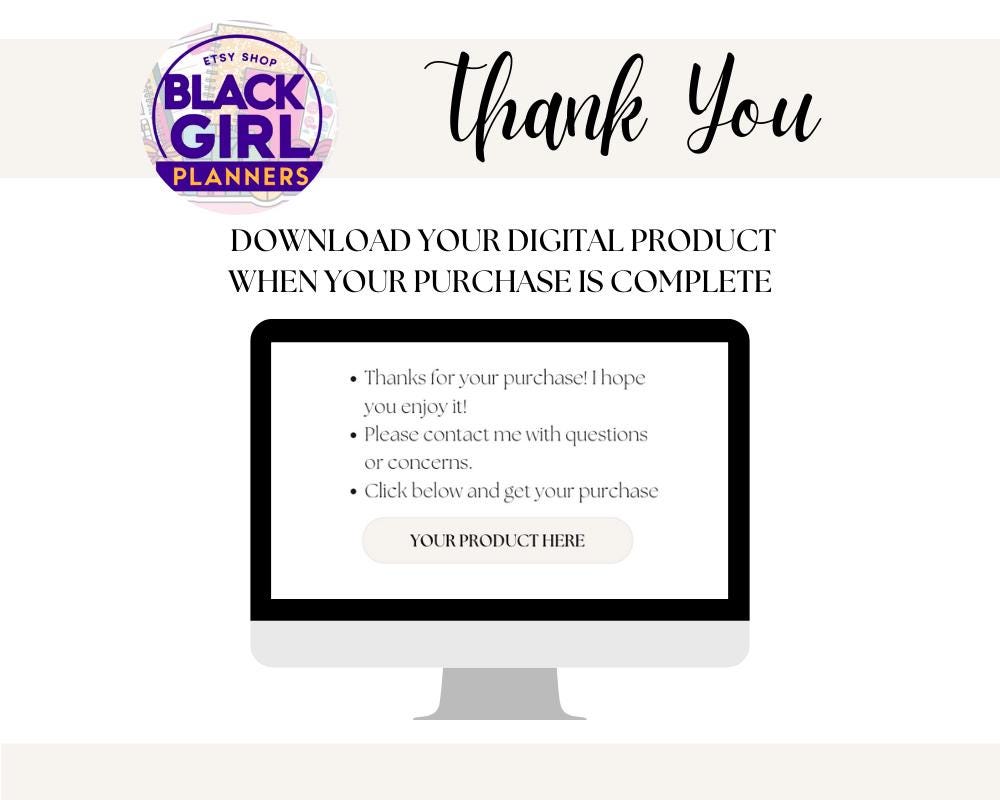 Digital Mobile Vision Board| Level up Sis! Black Girl Planner ...
