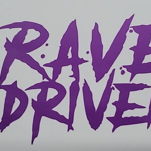 Rave Driven- Car Decal- Window Sticker- Car Bumper Sticker-laptop ...