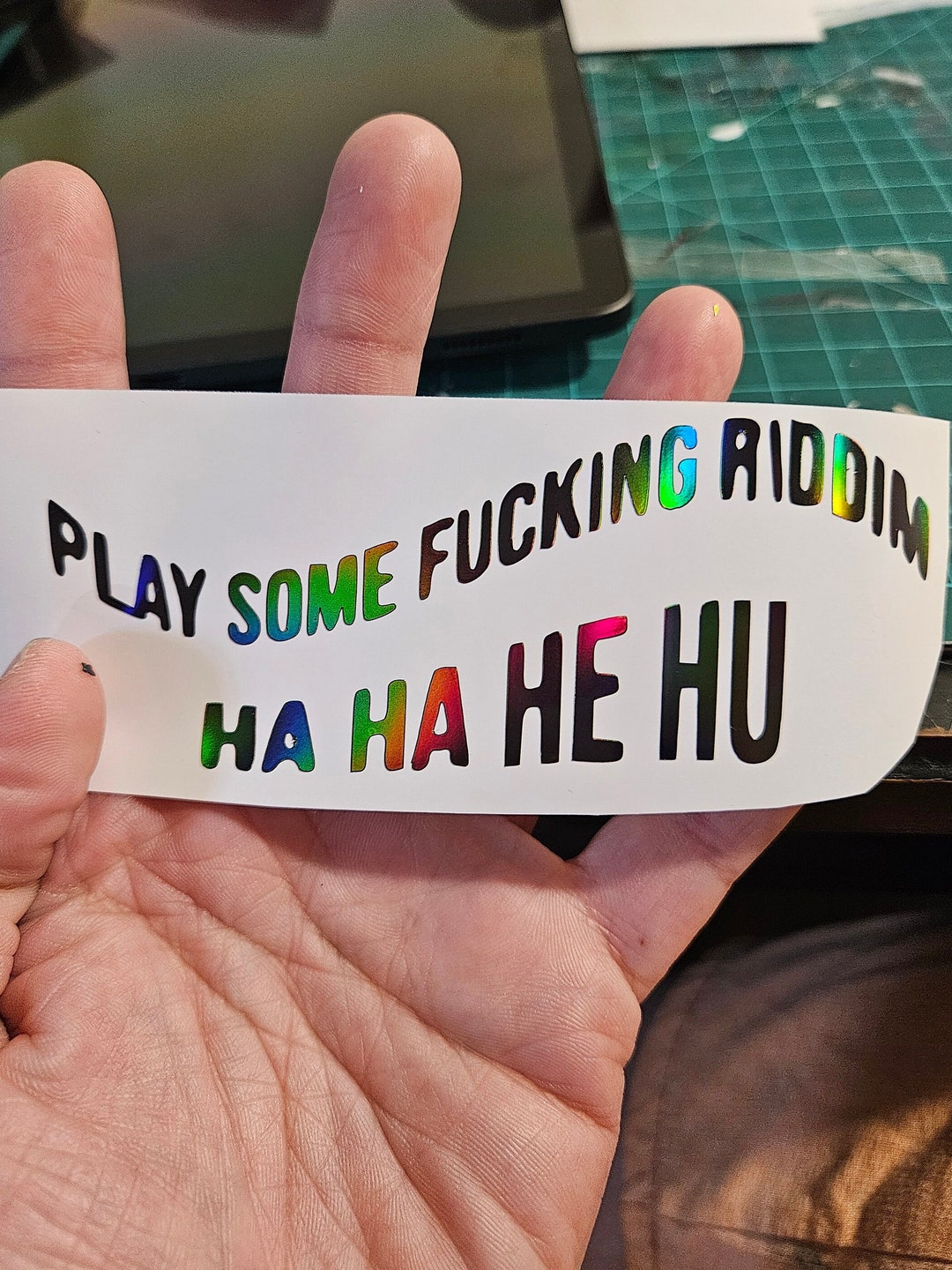 Play Some Riddim-vinyl Decal-car Stickers-dubstep Decals-edm Stickers ...