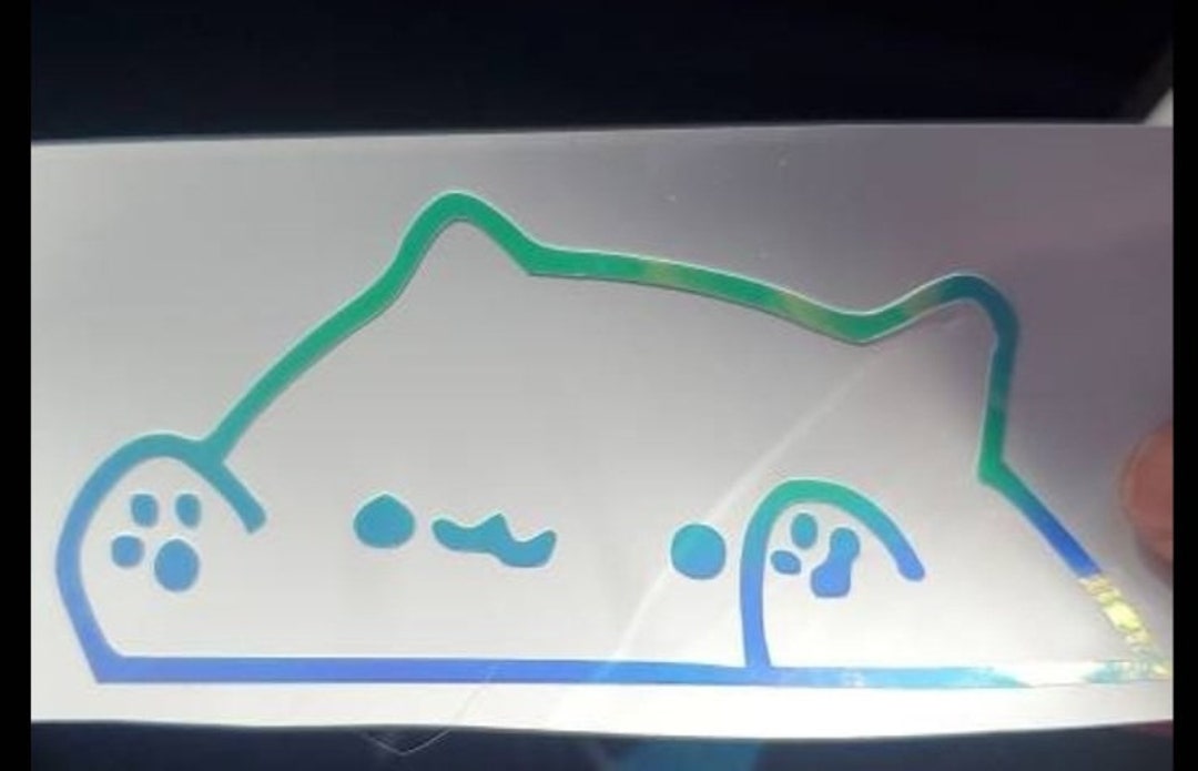 Bongo Cat Car Sticker,bumper Sticker, Window Sticker, Water Bottle ...