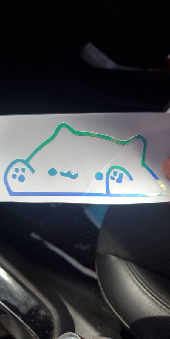 Bongo Cat Car Stickerbumper Sticker Window Sticker Water - Etsy