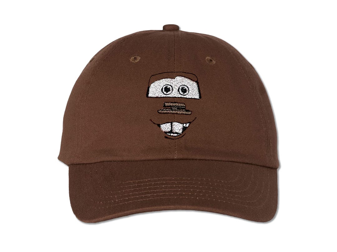 EMBROIDERED HAT Tow Mater - Disney Cars - Adult Unstructured Baseball ...