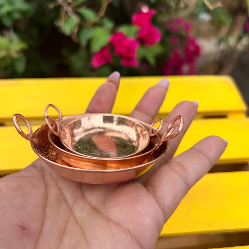 Dollhouse Copper Pot Set - Etsy
