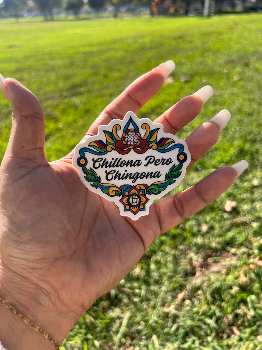 Chillona Pero Chingona Por Sticker - Etsy