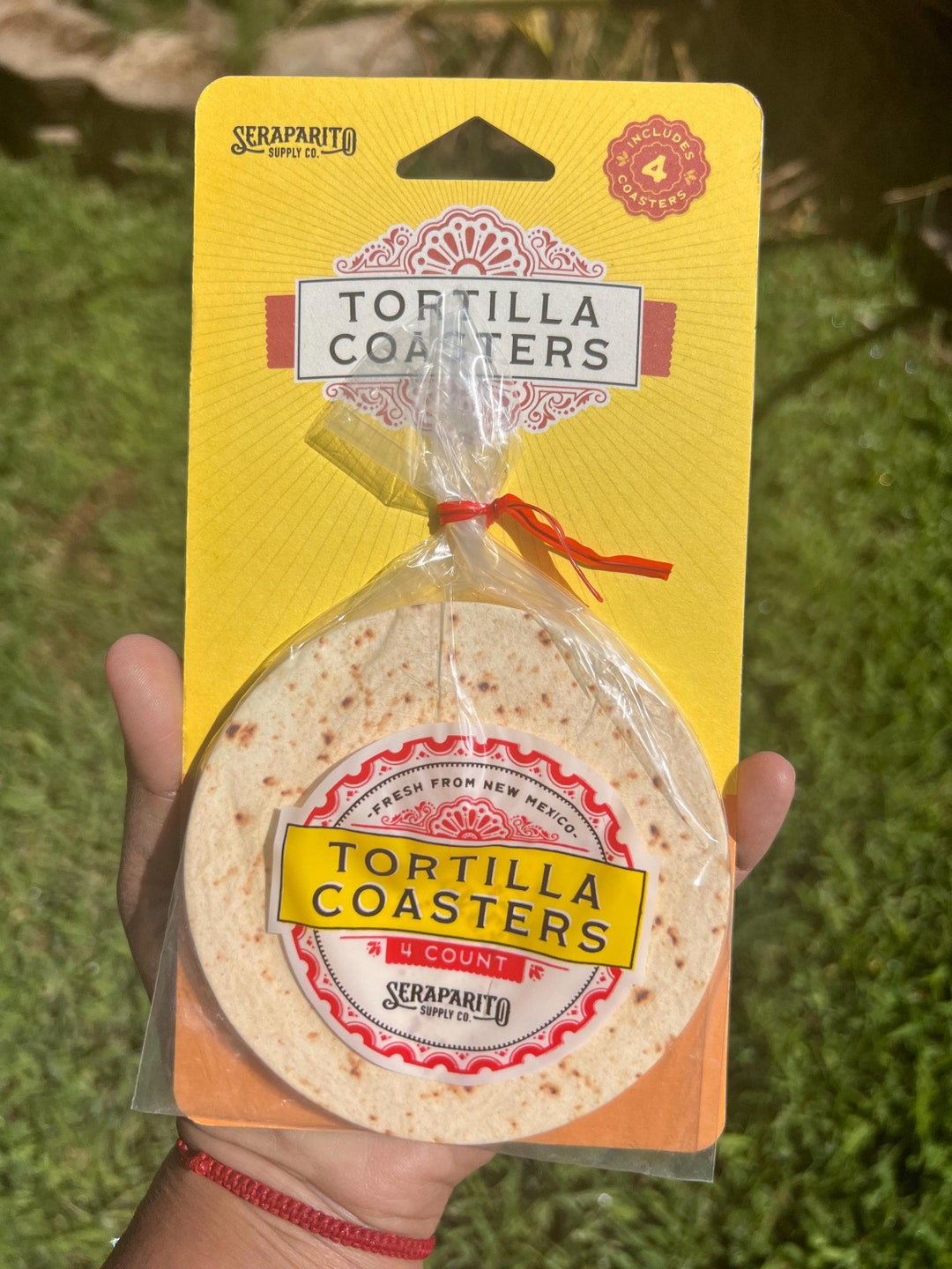 Tortilla De Harina Coasters Pulp Board - Etsy