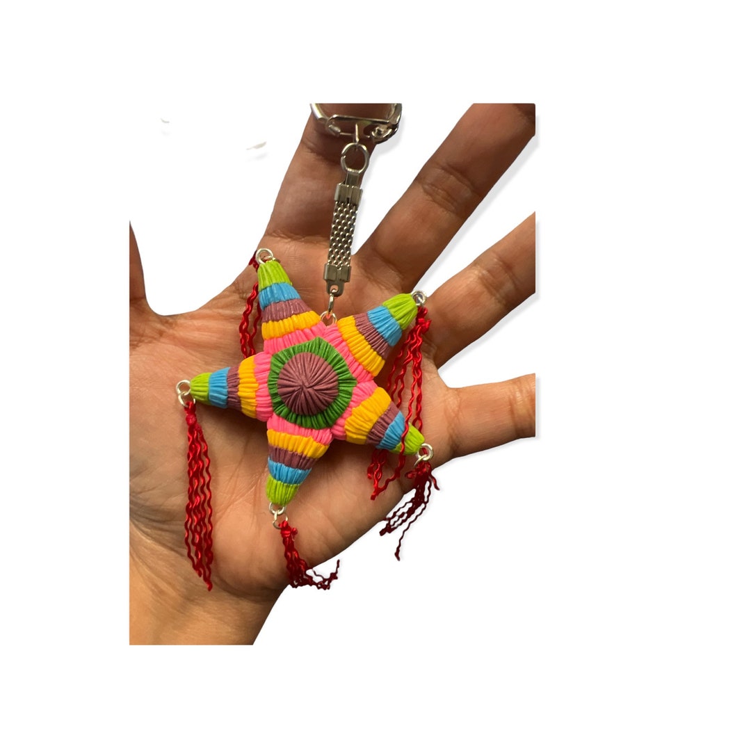 Estrella Piñata Keychain - Etsy