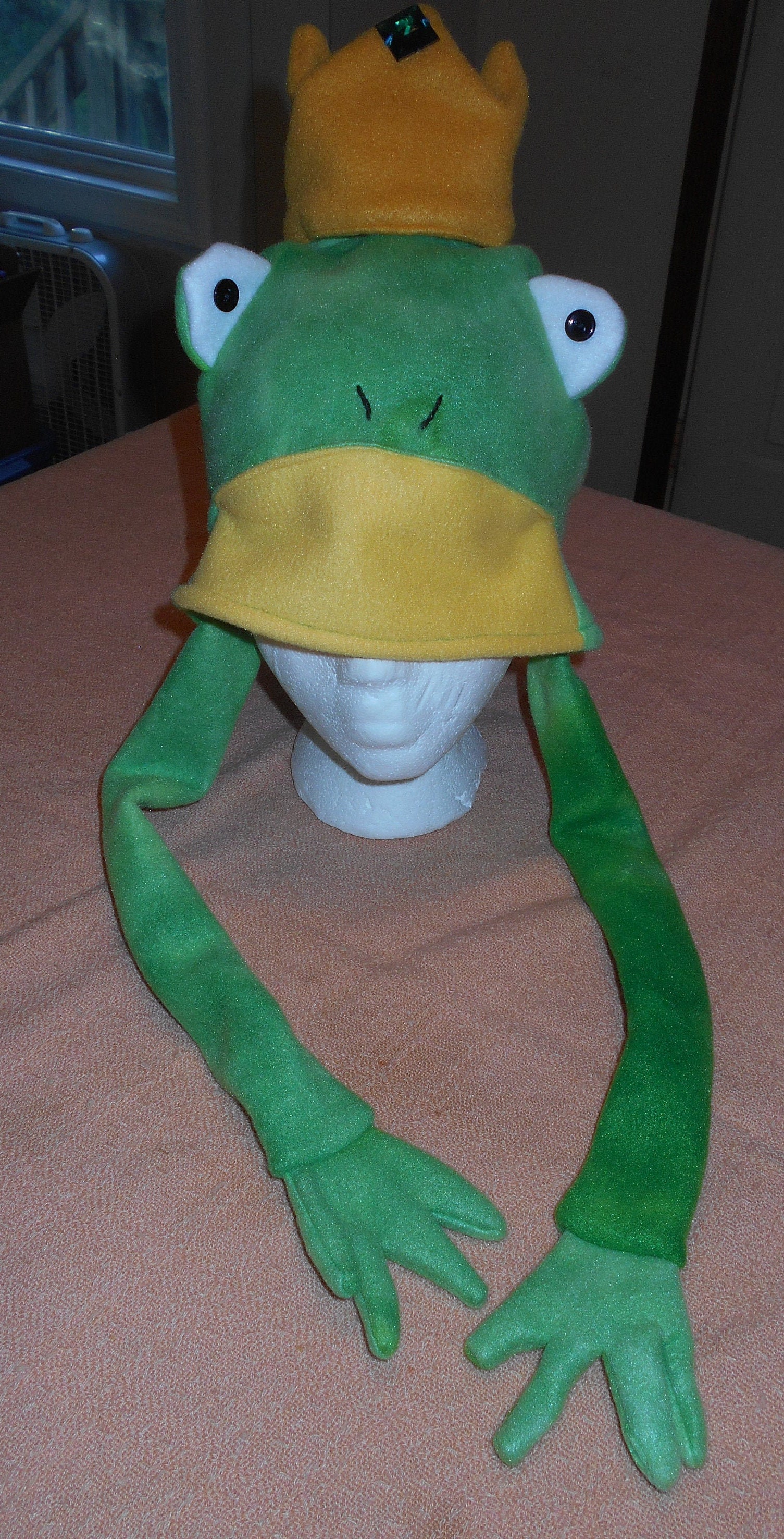 Character Frog Hats Frog Prince or Big Lips Frog on Tie Dye - Etsy