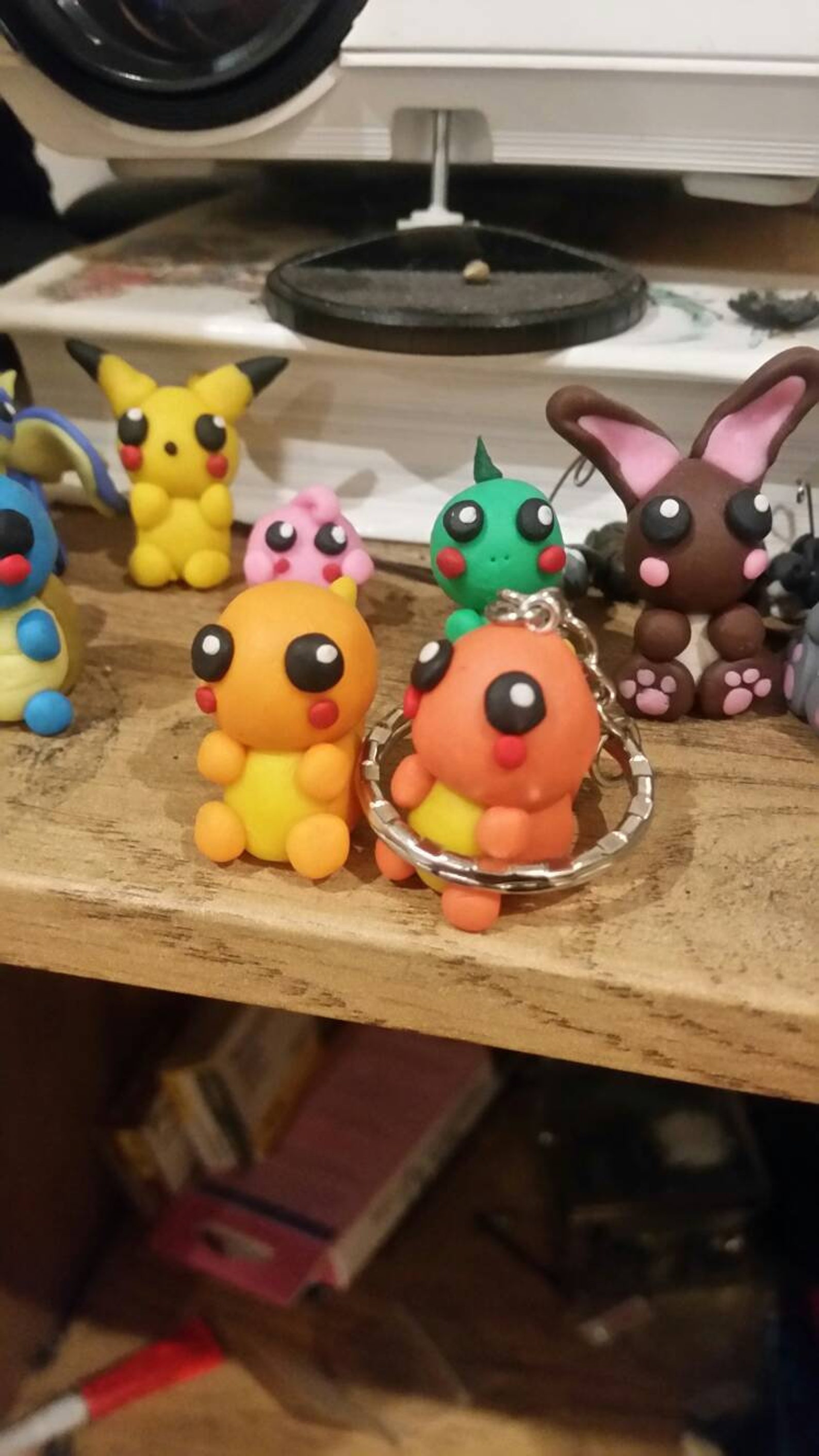 Charmander Cute Pokemon Clay Figure Keychain - Etsy