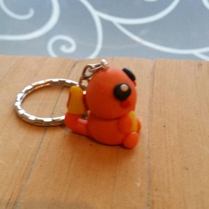 Charmander Cute Pokemon Clay Figure Keychain - Etsy