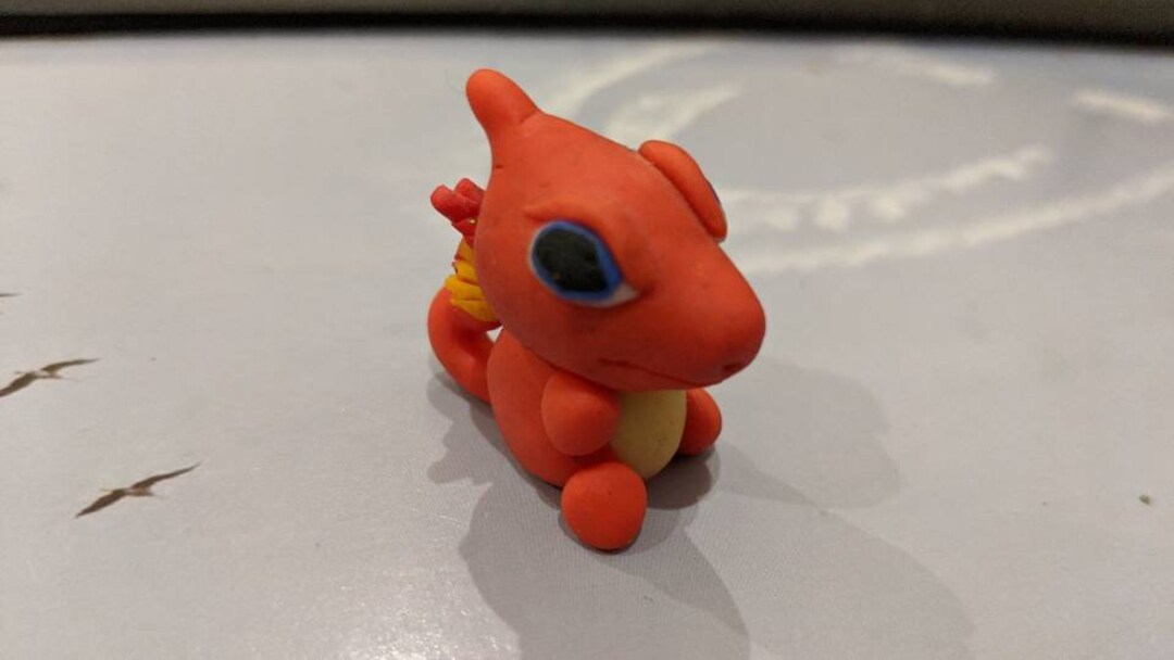 Charmeleon Pokemon Cute Clay Model Keyring - Etsy