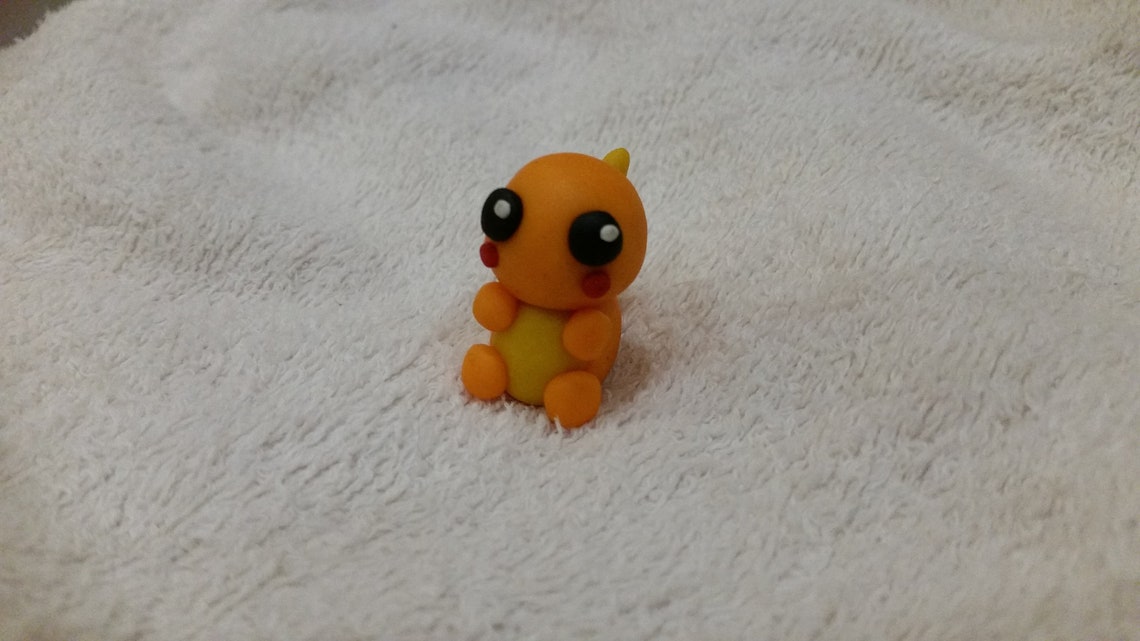 Charmander Cute Pokemon Clay Figure Keychain - Etsy