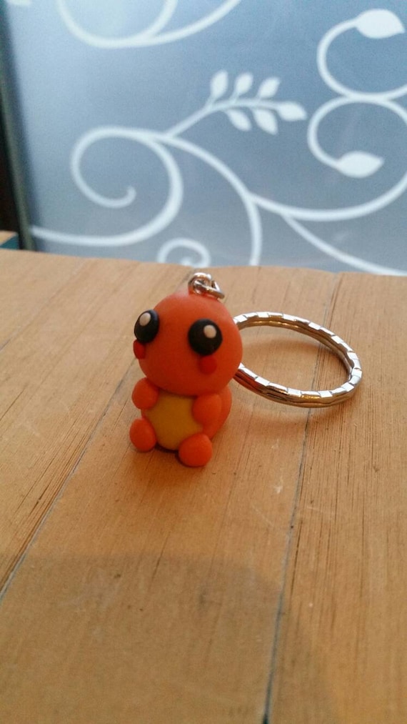 Charmander Cute Pokemon Clay Figure Keychain | Etsy