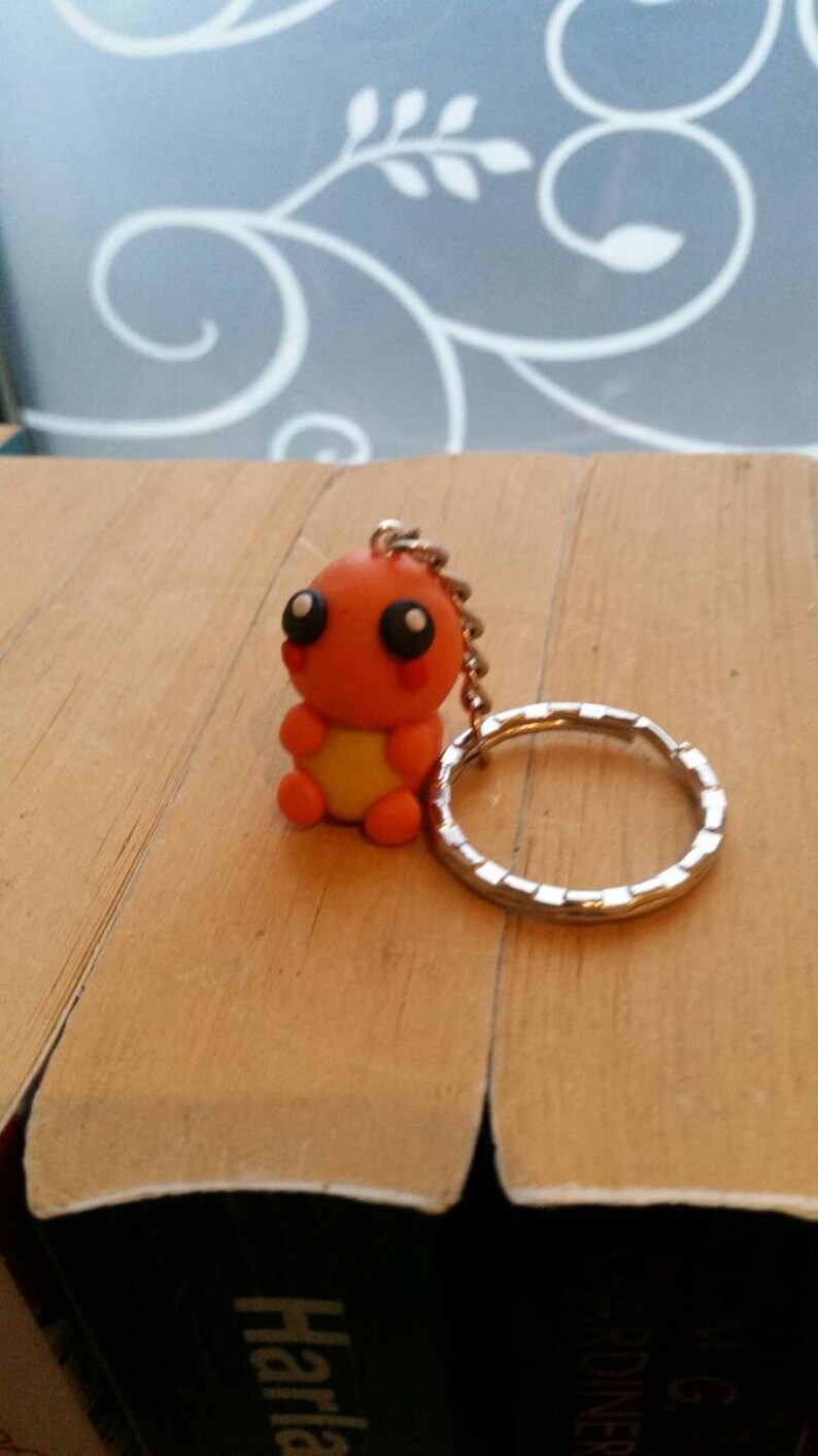 Charmander Cute Pokemon Clay Figure Keychain - Etsy