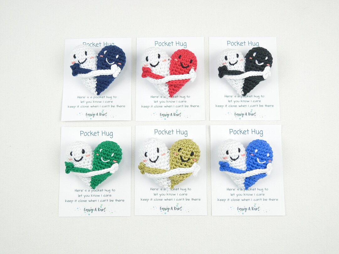 Pocket Hug Hearts - Two Hugging Hearts Fusing Into One! - Etsy