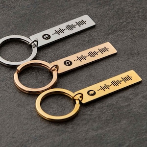 Personalized Keychain Song Code Gift Anniversary Our Song Code Gift ...