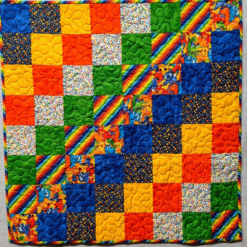 Primary Color Quilt - Etsy