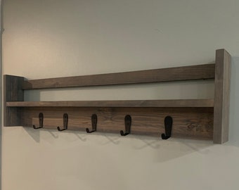 3 Hook Wall Coat Rack - Etsy
