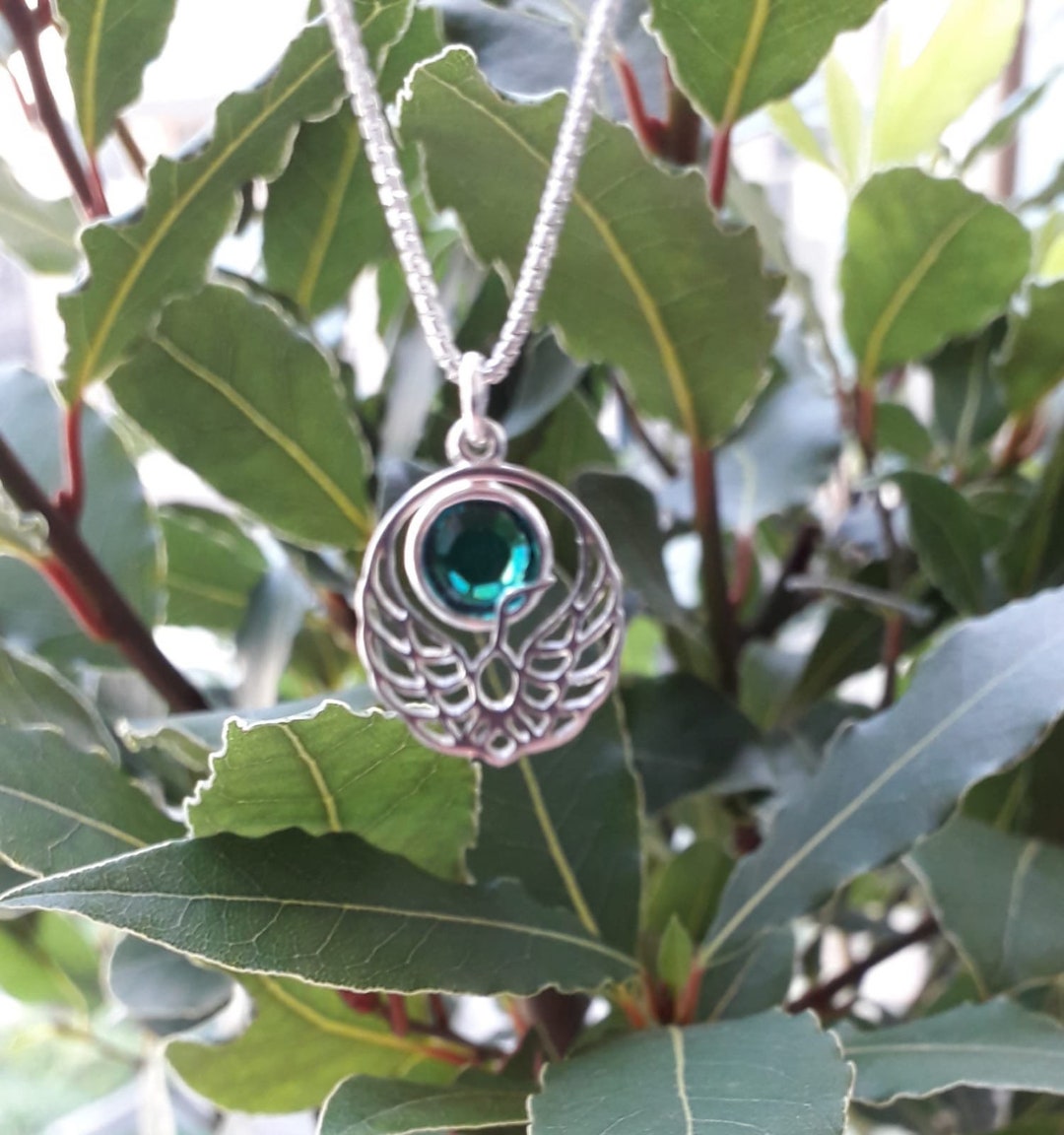 Collier Phoenix May Birthstone, Collier Phoenix en argent sterling ...