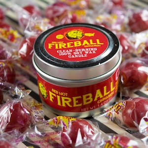 Fireball Gaming Candle | Soy Candle | Hand Poured | Wizard | Red Hot ...