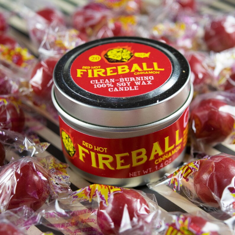 Fireball Gaming Candle | Soy Candle | Hand Poured | Wizard | Red Hot ...