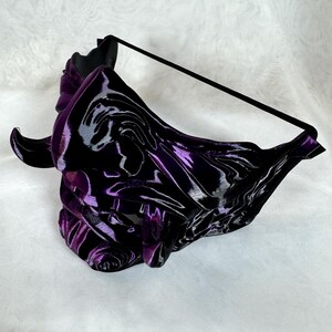 Samurai Oni Mask | Half Mask for Cosplay, LARP, Japanese Samurai ...