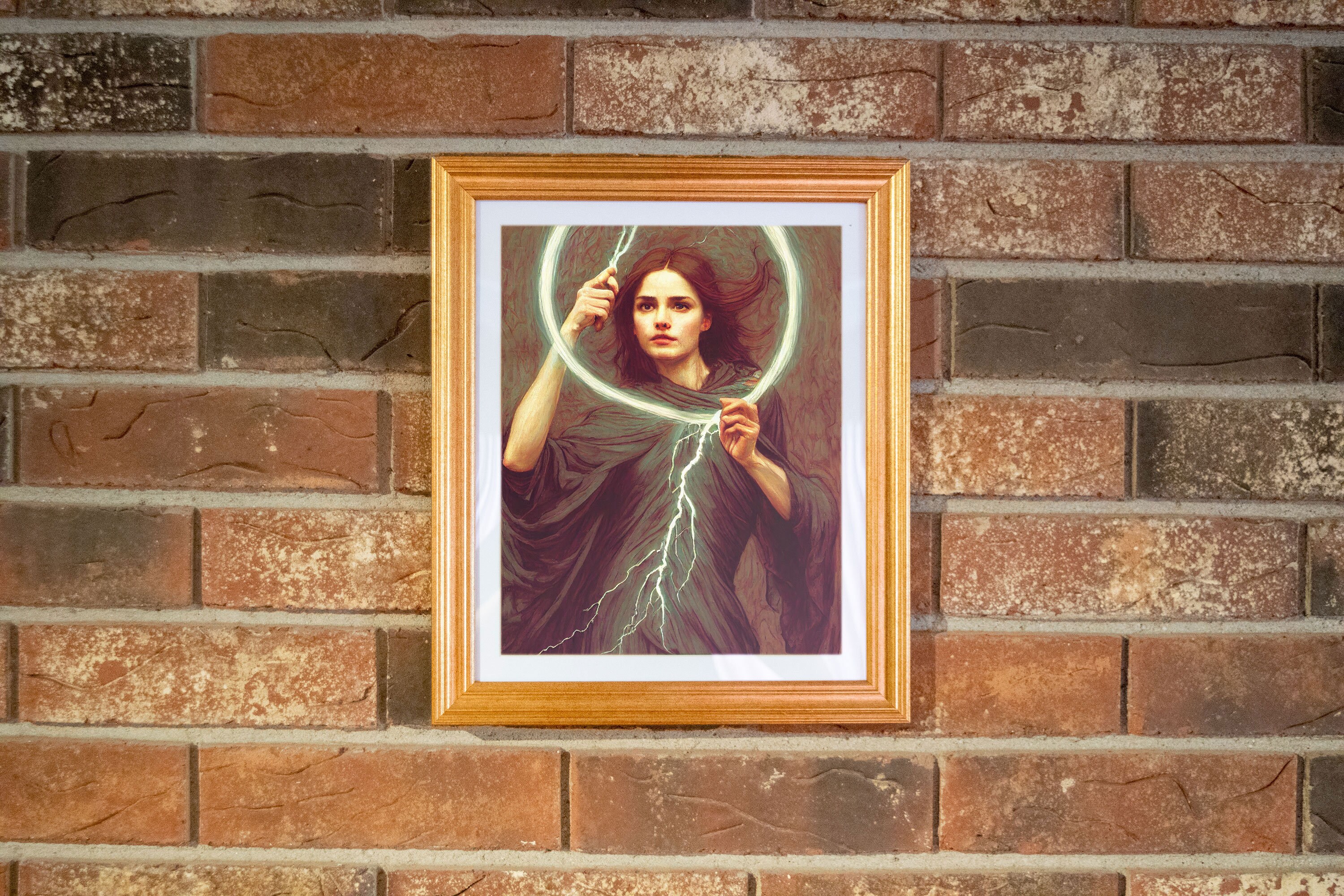 Wizard Calling Lightning | Fantasy Art Print | Giclée Painting by Kevin ...