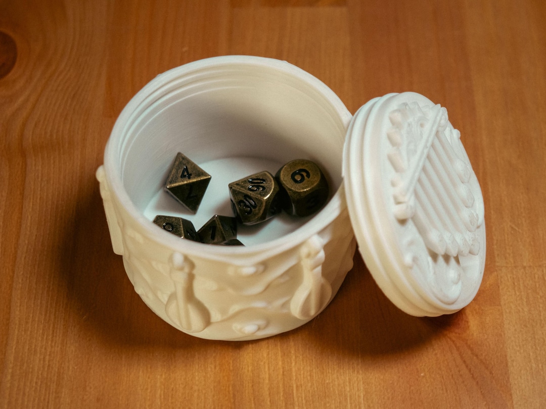 Bard Dice Vault | Dungeons & Dragons | 3D Printed Dice Box Storage for ...
