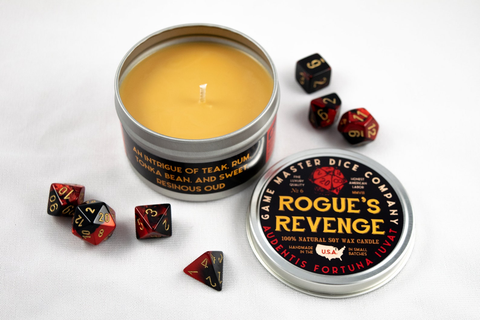 Rogue's Revenge Gaming Candle Geek Gift RPG Gamer Dnd 8oz 2oz - Etsy
