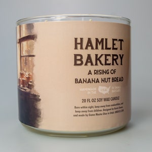 Hamlet Bakery Gaming Candle | Geek Gift | RPG | Gamer | DND | Banana ...