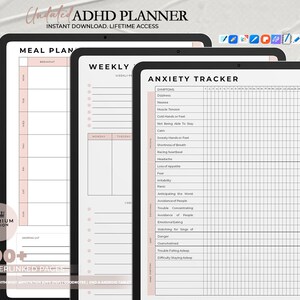 Undated ADHD Digital Planner, 2024 Portrait Planner, 2024 Planner, 2024 ...