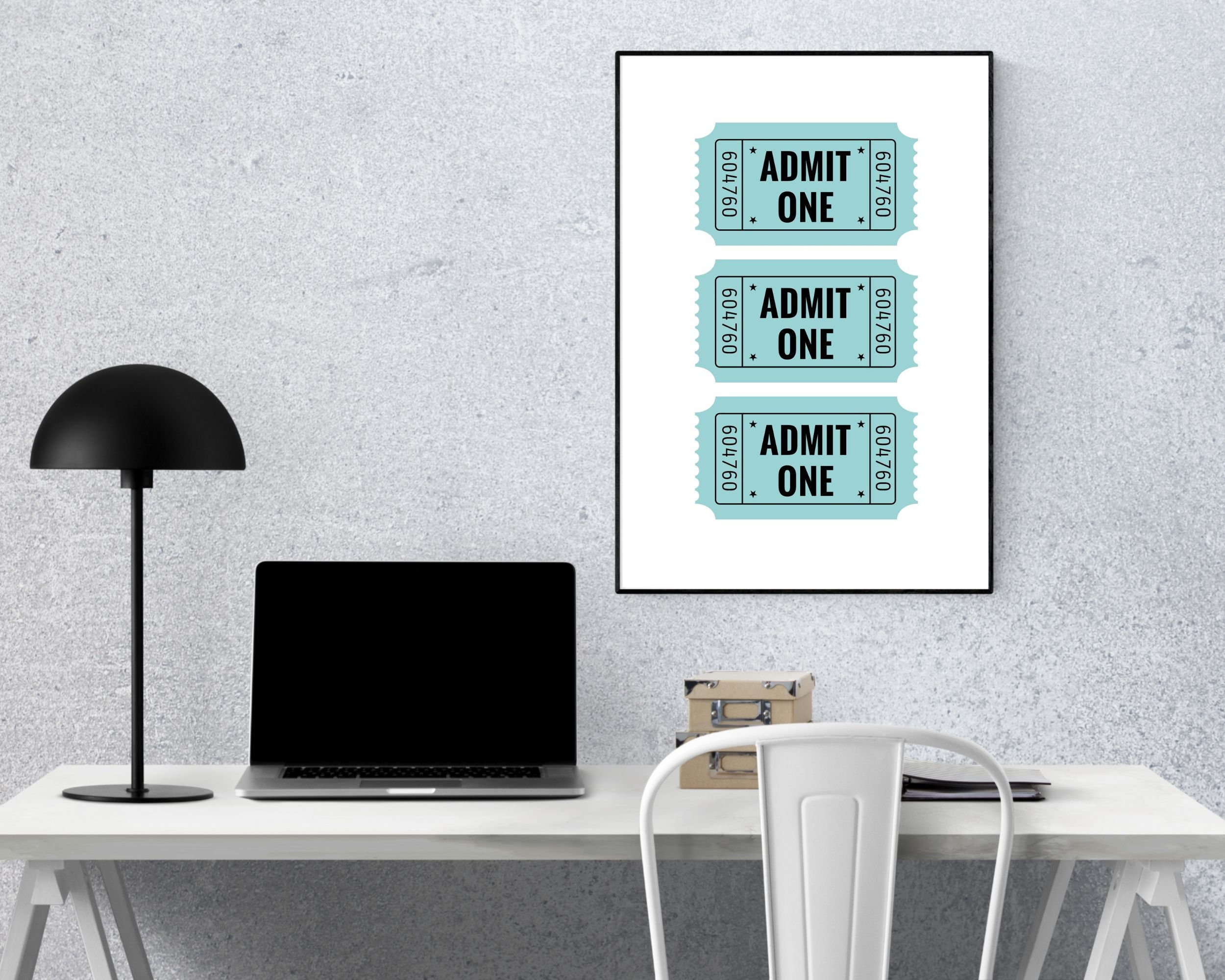 Admit One Wall Art, Fair Ticket Printable, Aesthetic Trendy Art - Etsy