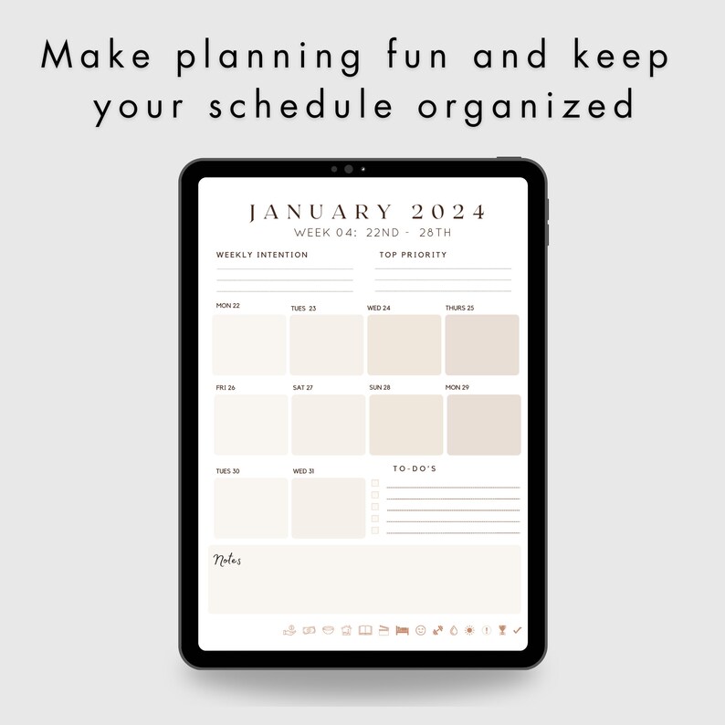 2024 Digital Planner, 2024 Portrait Planner, 2024 Planner, 2024 Dated ...